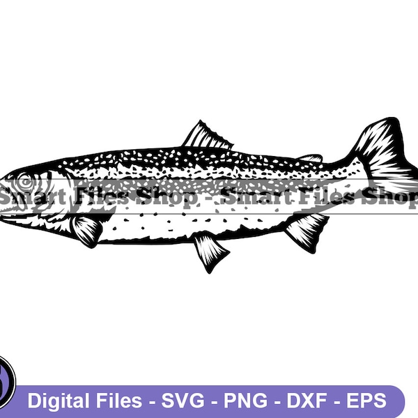 Trout Svg - Etsy