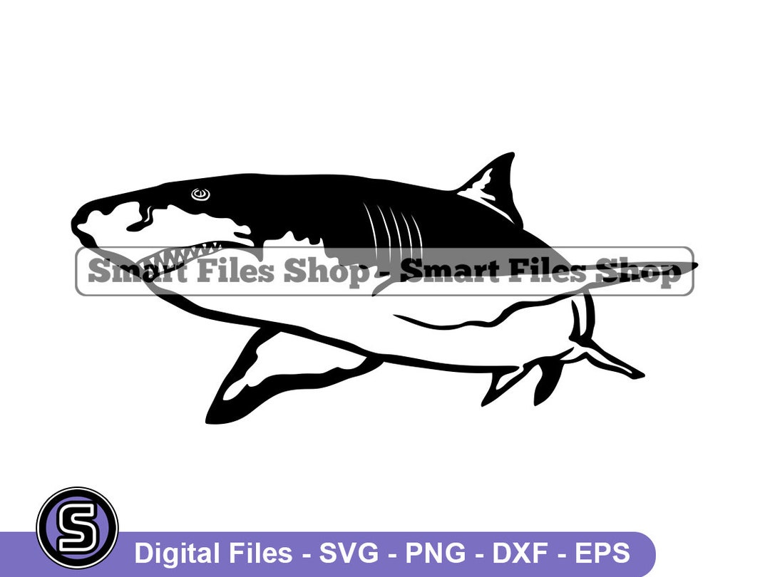 Lemon Shark #3 SVG, Lemon Shark SVG, Shark Svg, Shark Dxf, Shark Png ...