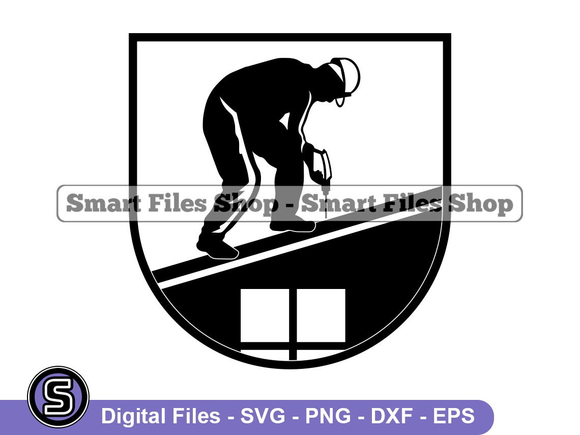 Roofer Logo Svg Roofer Svg Roofing Svg Roofer Dxf Roofer | Etsy