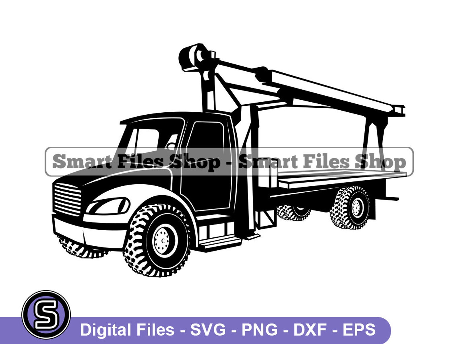 Truck Towing Crane Svg Crane Svg Truck Svg Trucker Svg - Etsy