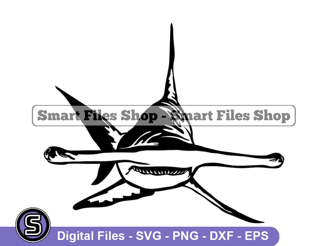 Hammerhead Shark #3 SVG, Hammerhead Shark SVG, Shark Svg, Hammerhead ...