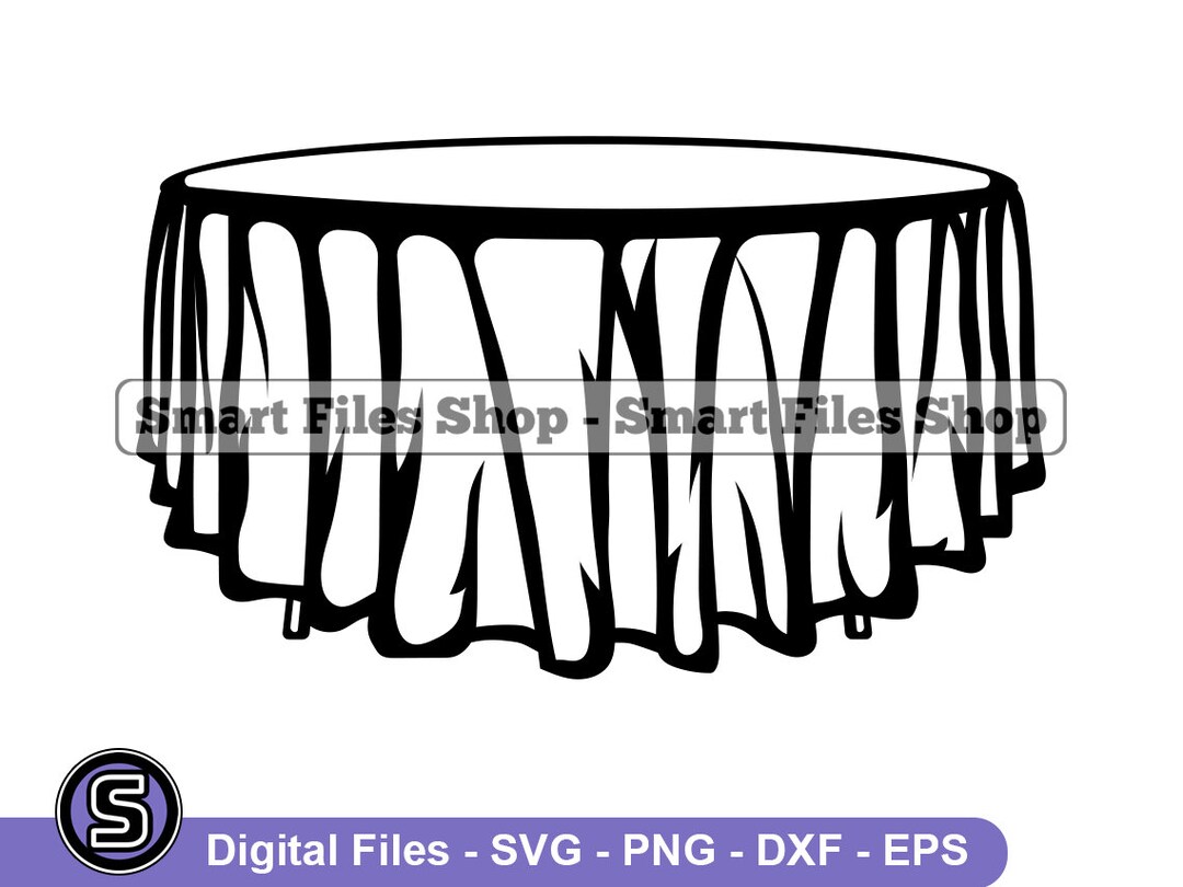 Table Svg, Table Cloth Svg, Dinner Table Svg, Table Dxf, Dill Png, Dill ...