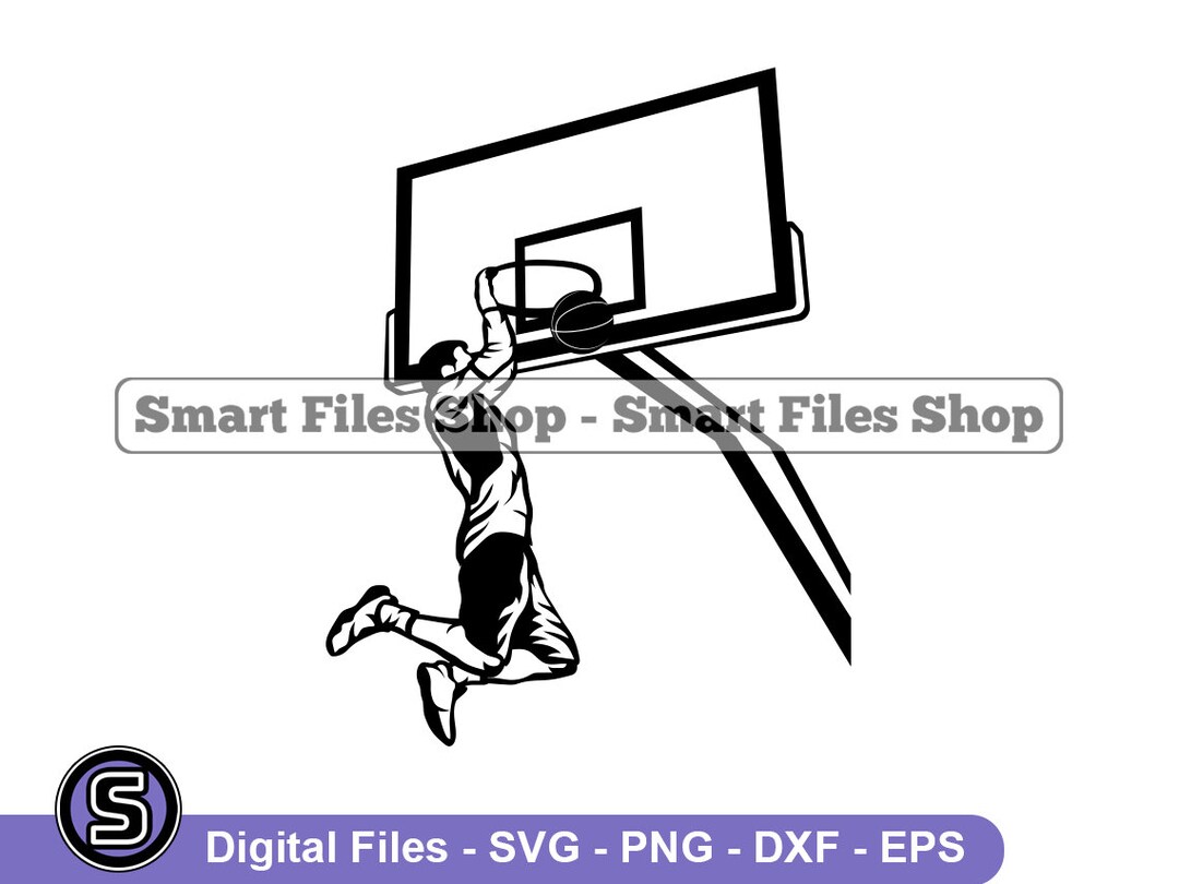 Basketball Dunk 3 Svg, Basketball Svg, Basketball Dxf, Basketball Png ...