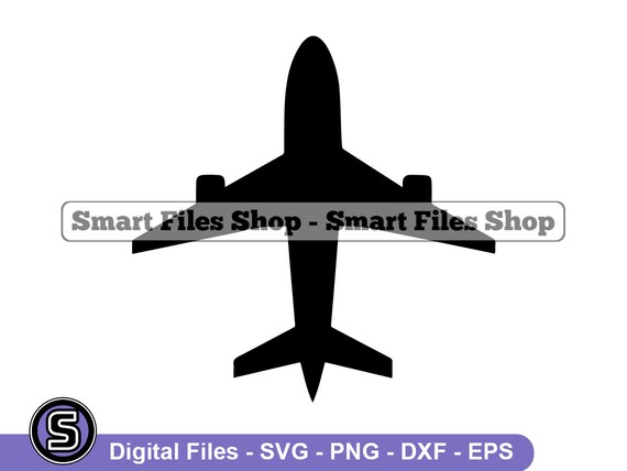 Airplane Icon Svg Airplane Svg Jumbo Jet Svg Airplane Dxf | Etsy