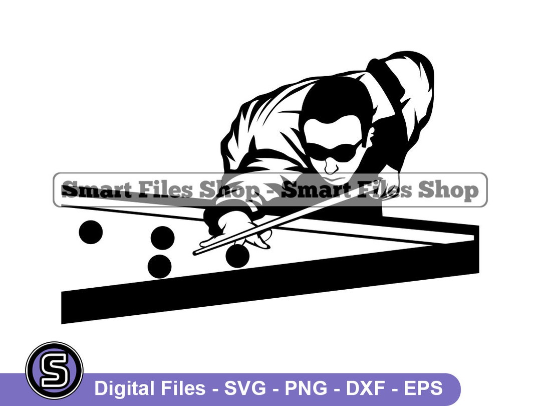 Snooker Player Svg, Billiards Svg, Billiards Pool Svg, Snooker Dxf ...