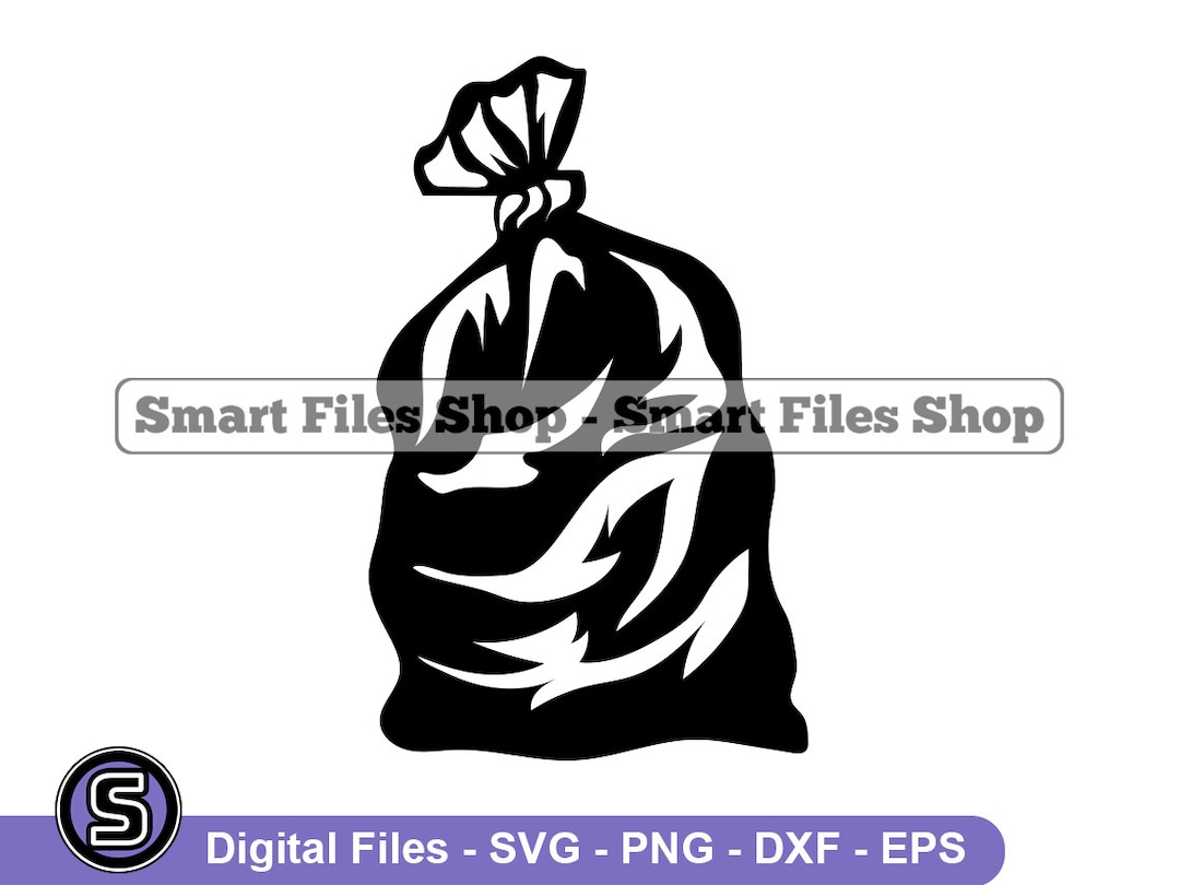 Garbage Bag SVG, Garbage Svg, Trash Svg, Garbage Dxf, Garbage Png ...