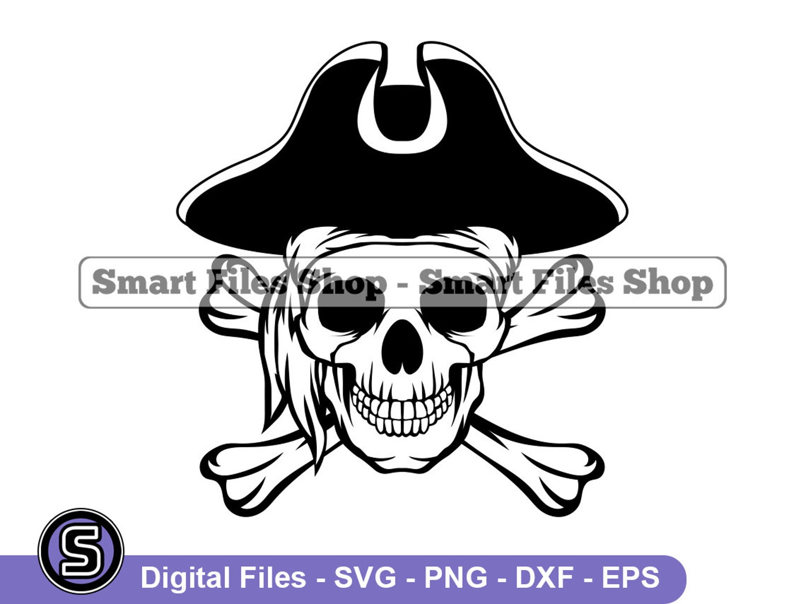 Pirate Skull Mascot Svg Pirate Logo Svg Pirate Svg Pirate | Etsy