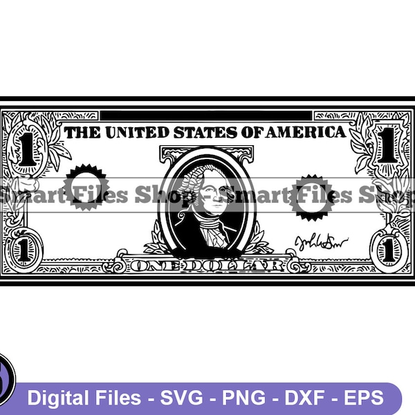 One Dollar Svg - Etsy