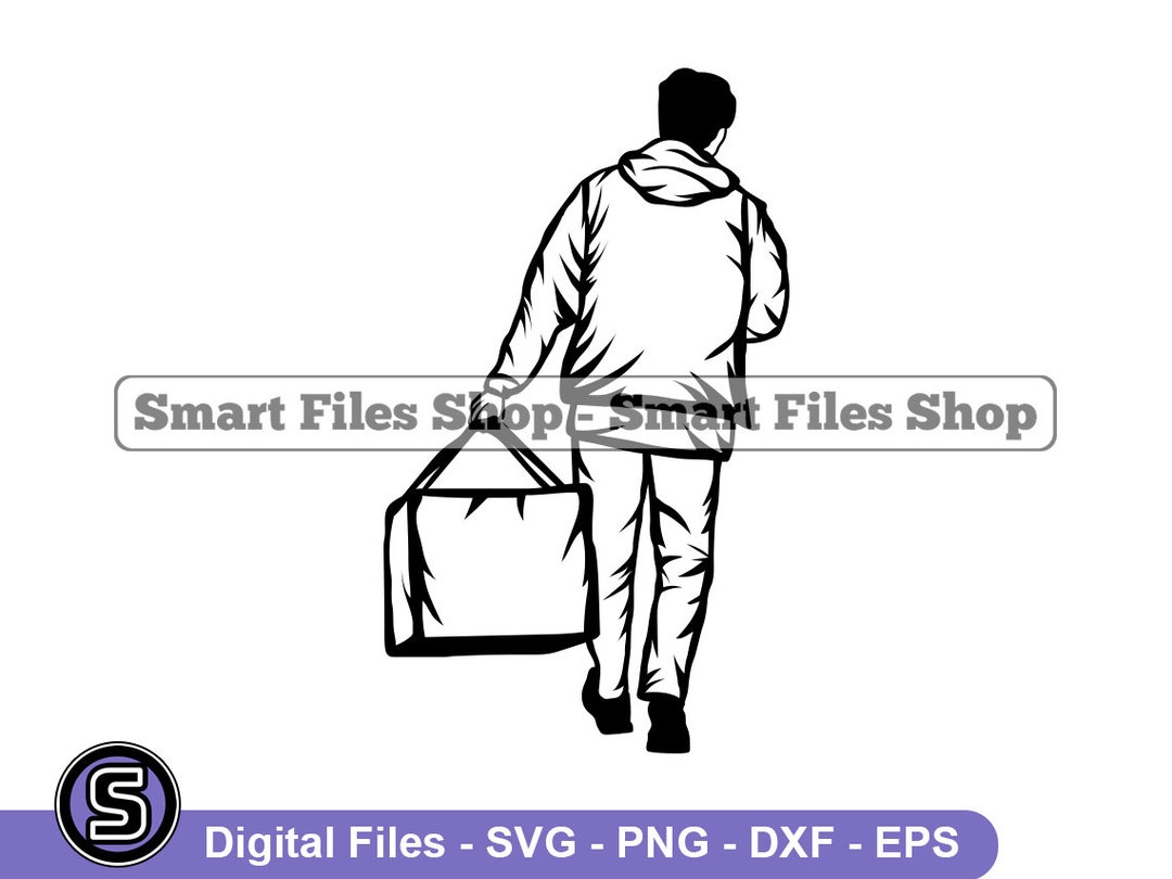 Deliveryman Svg, Delivery Man Svg, Delivery Svg, Shopping Svg, Delivery ...