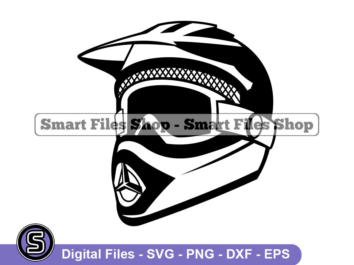 Dirt Bike Helmet Svg Motocross Helmet Svg Stunt Bike Helmet - Etsy