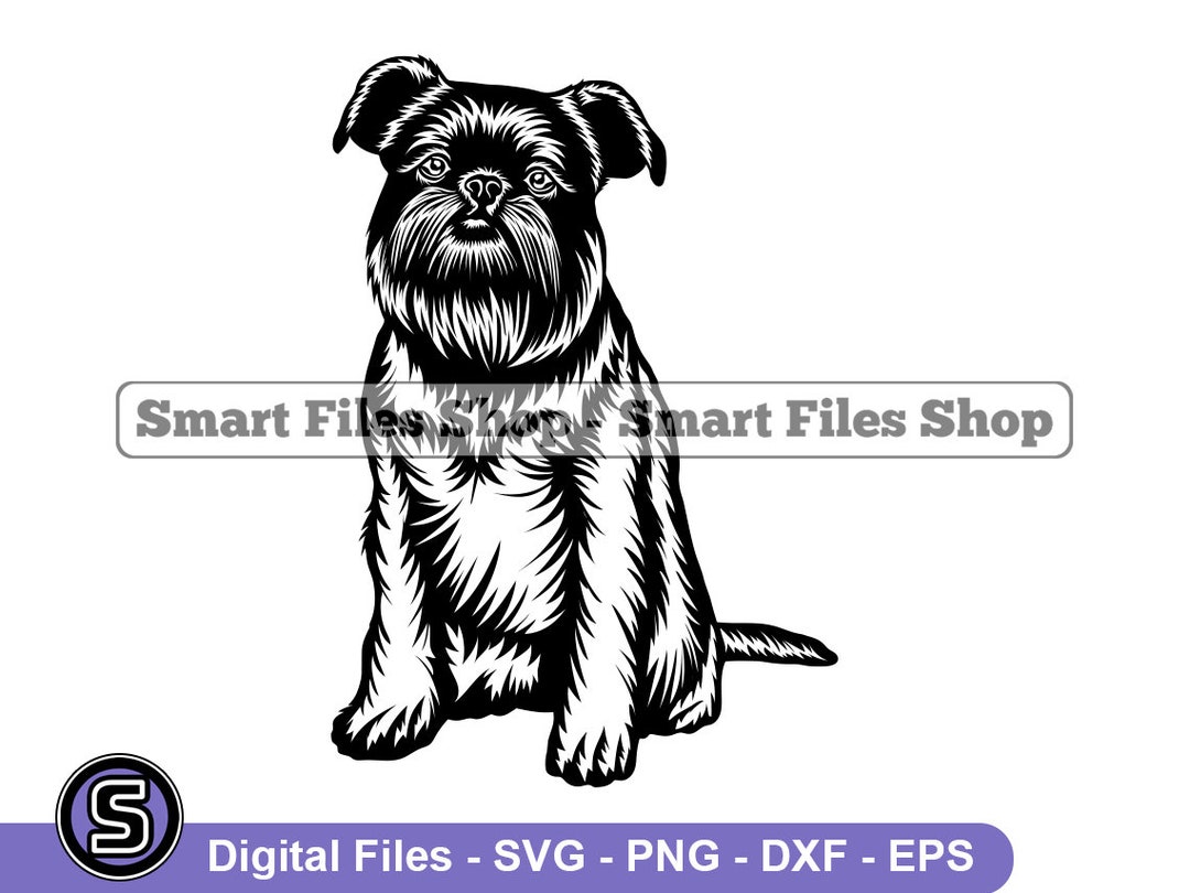 Sitting Brussels Griffon SVG, Brussels Griffon Svg, Dog Svg, Brussels ...