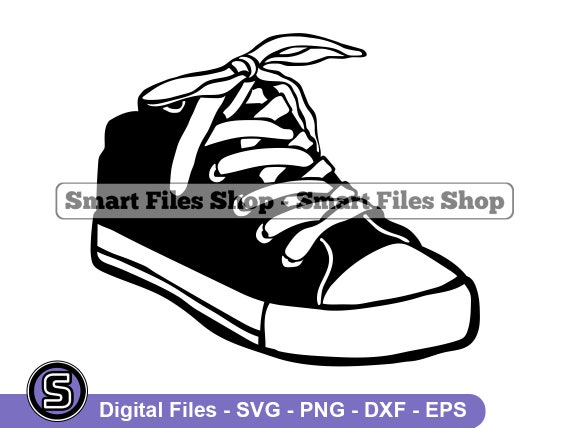 Shoe 2 Svg Shoe Svg Sneaker Svg Casual Shoes Svg Retro - Etsy