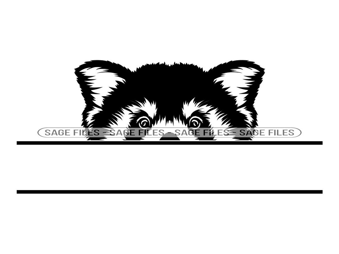 Peeking Red Panda Svg, Red Panda Svg, Peeking Animals Svg, Monogram Svg ...