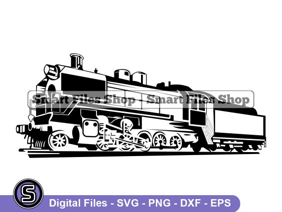 Train 2 SVG Train SVG Steam Engine Svg Locomotive Svg - Etsy