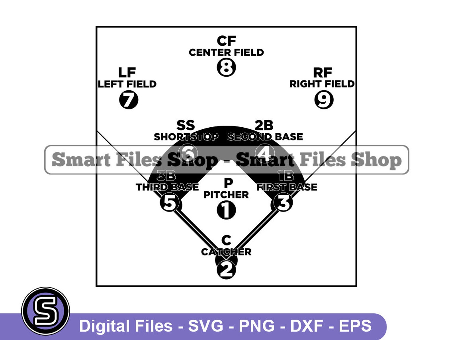 Baseball Field Svg Baseball Svg Baseball Field Dxf Baseball - Etsy