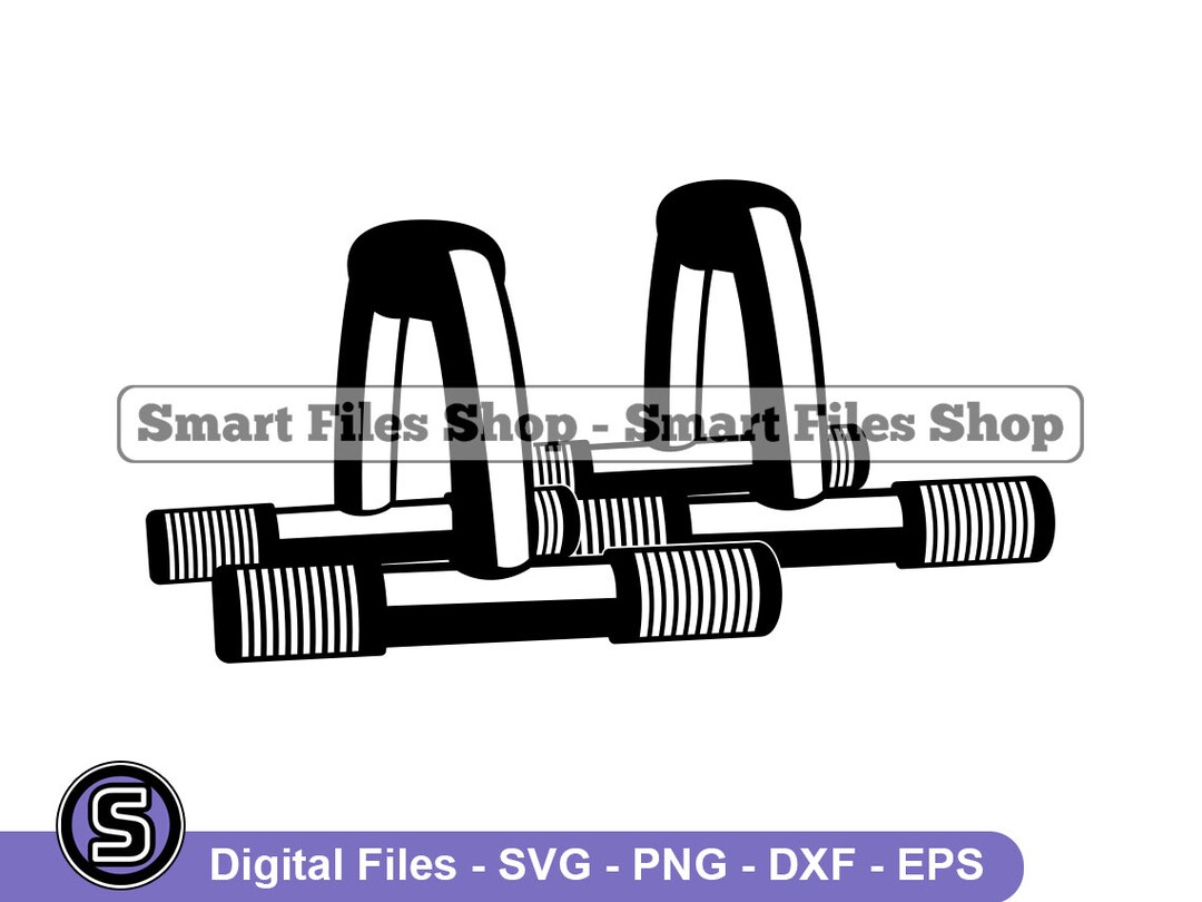Push up Handles Svg, Push Ups Svg, Workout Svg, Exercise Svg, Fitness ...