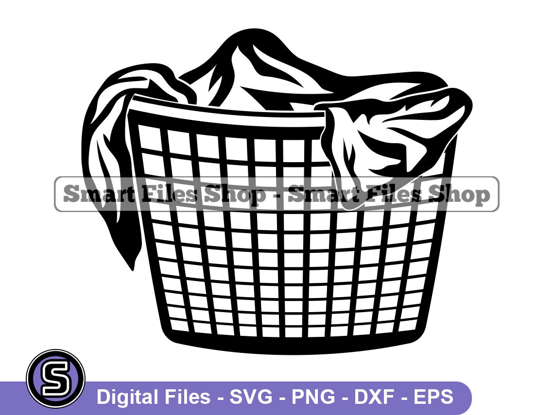 Laundry Basket Svg Laundomat Svg Laundry Svg Laundry Dxf - Etsy