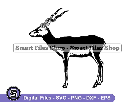 Antelope SVG Animals Svg Antelope Dxf Antelope Png | Etsy