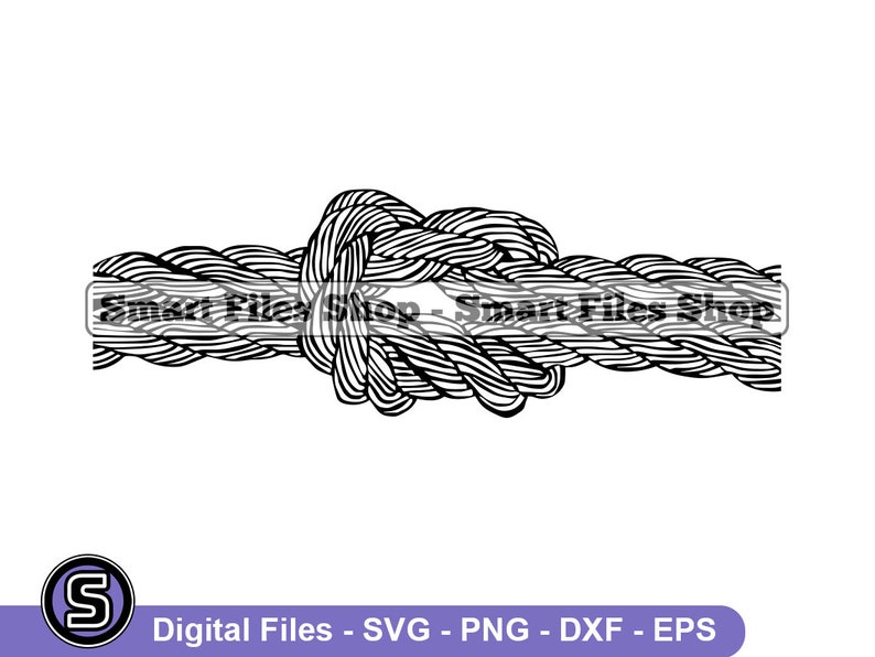 Rope Knot 2 SVG, Rope Svg, Knot SVG, Nautical Knot Svg, Rope Knot Dxf ...