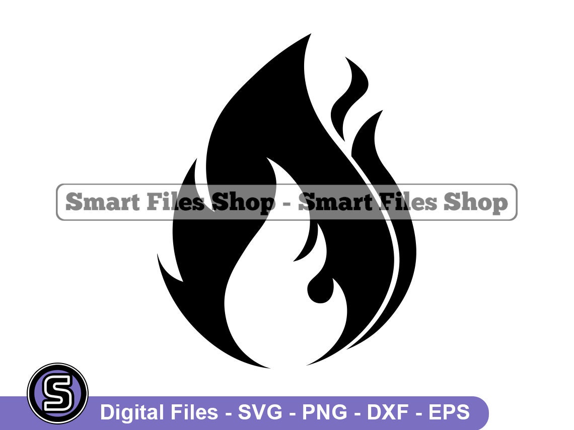 Flame Svg Fire Svg Flames Svg Flame Dxf Flame Png Flame - Etsy
