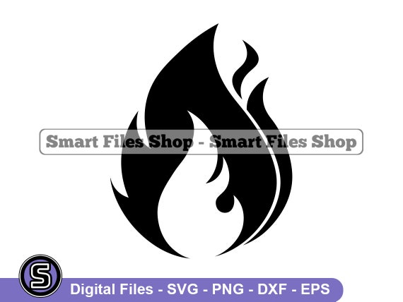Flame Svg Fire Svg Flames Svg Flame Dxf Flame Png Flame | Etsy