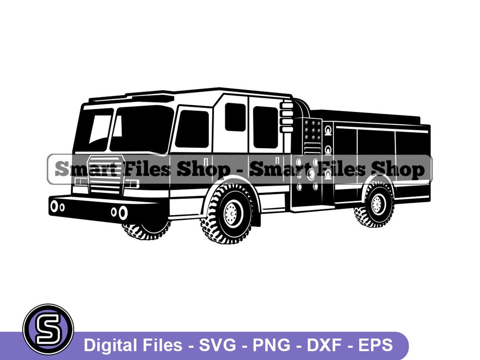 Fire Truck Svg Fire Enngine Svg Fire Truck Dxf Fire Truck | Etsy