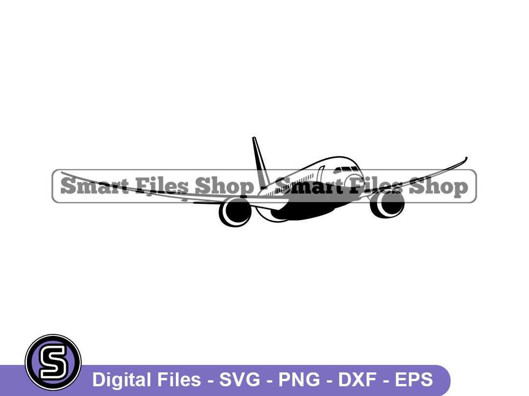 Avión 4 SVG Avión Svg Jumbo Jet SVG Avión Svg Avión Dxf - Etsy España