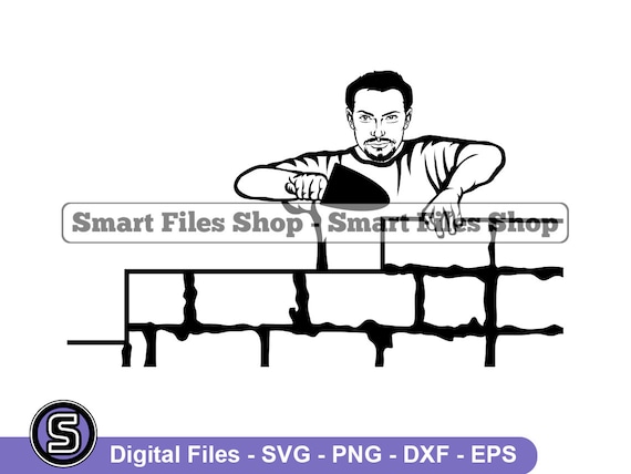 Mason Svg Masonry Svg Bricklayer Svg Mason Dxf Mason Png | Etsy