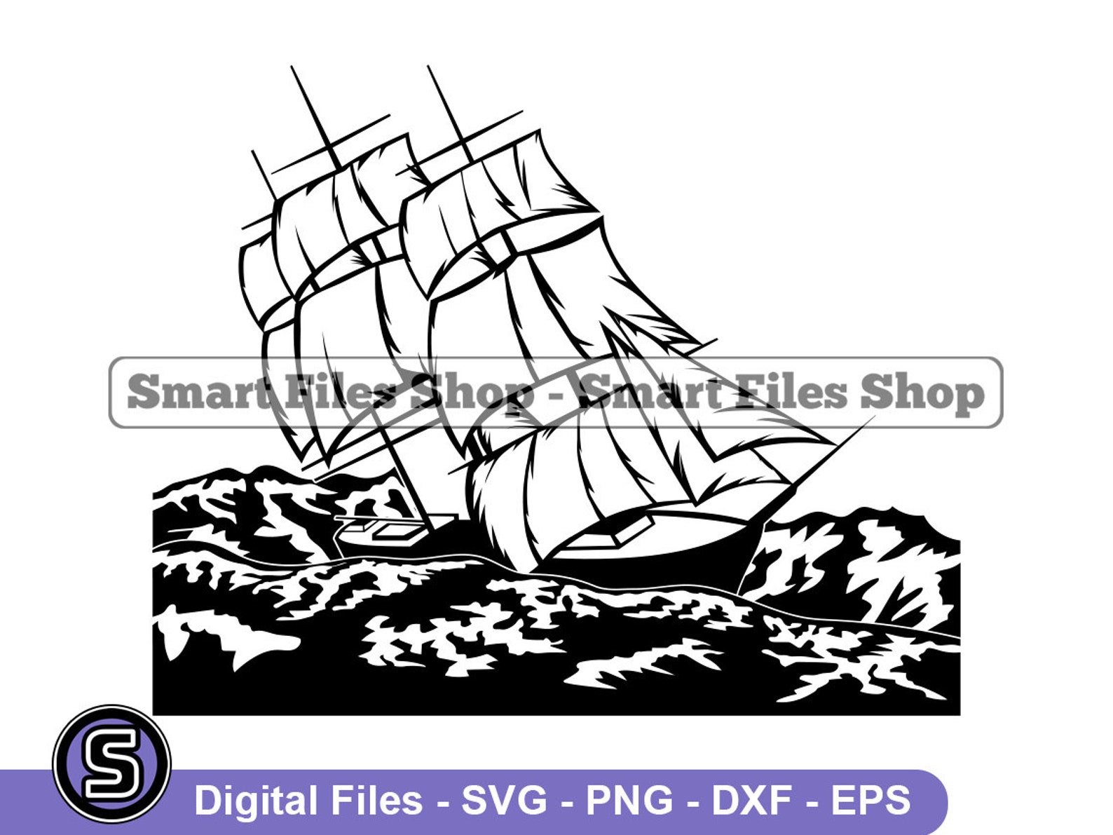 Sinking Ship 2 Svg Ship Svg Nautical Svg Sinking Ship Dxf | Etsy