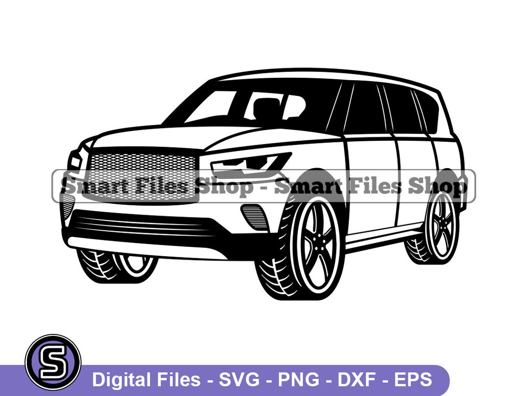SUV Car Svg, SUV Svg, Car Svg, Suv Car Dxf, Suv Car Png, Suv Car ...