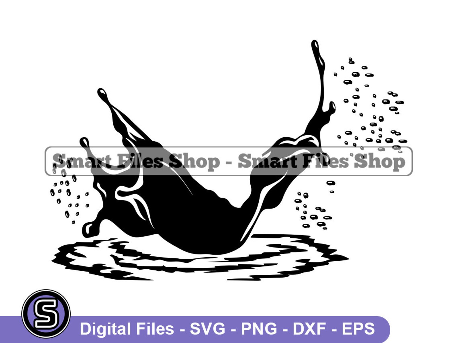 Water Splash 2 Svg Water Ripple Svg Water Splash Dxf Water | Etsy