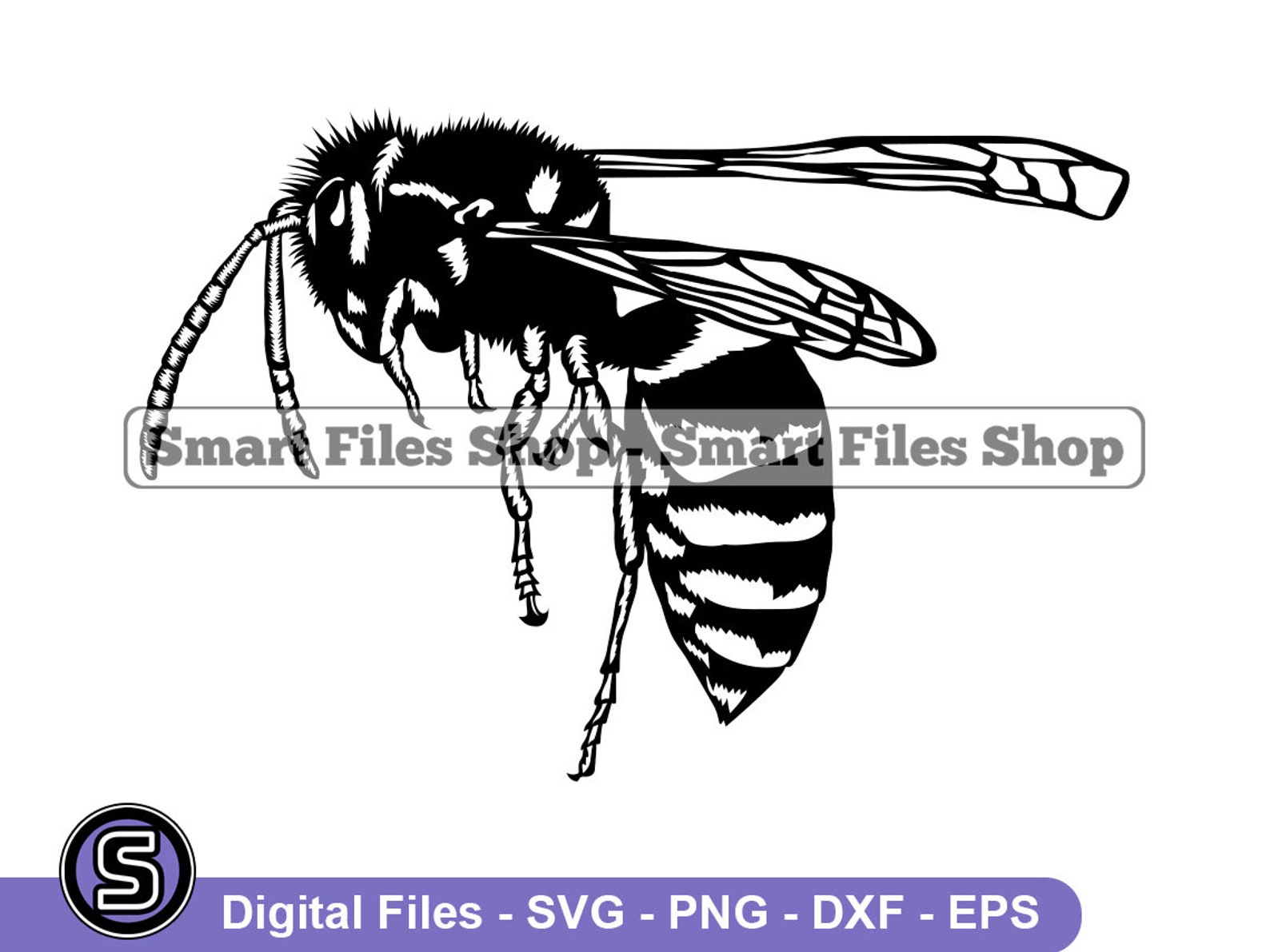Wasp 4 Svg Wasp Svg Insect Svg Bug Svg Wasp Mascot Svg | Etsy