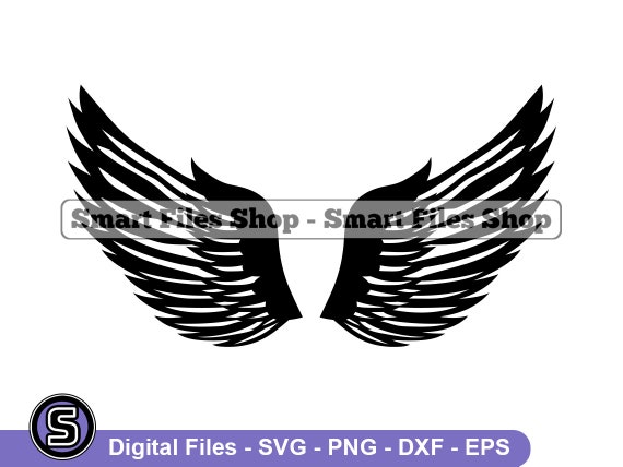 Wings 10 SVG Wings SVG Flying Svg Wings Dxf Wings Png | Etsy