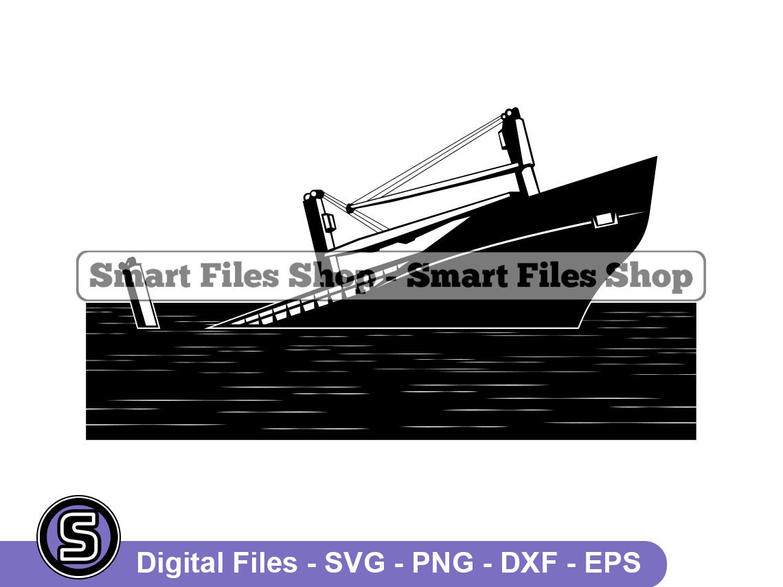 Sinking Ship Svg Ship Svg Nautical Svg Sinking Ship Dxf - Etsy