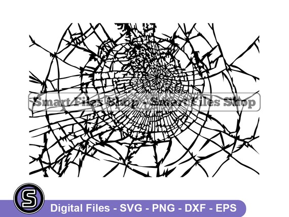 Cracked Glass Svg Broken Glass Svg Broken Window Svg Etsy