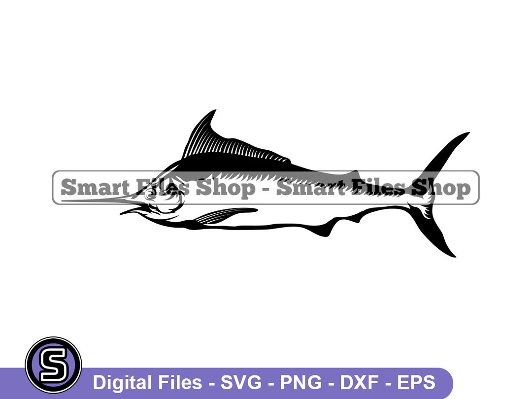 Swordfish 3 Svg, Swordfish Svg, Fish Svg, Fishing Svg, Swordfish Dxf ...