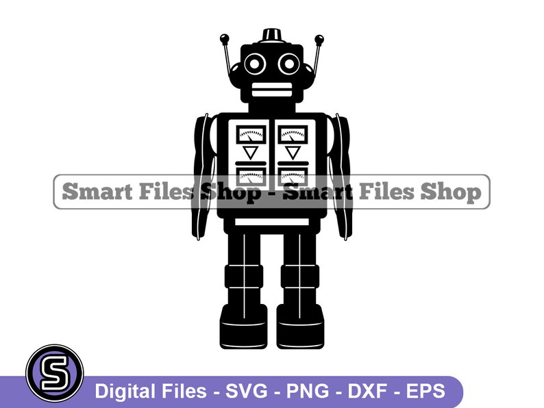 Robot 4 SVG Robot SVG Robotics Svg Robot Dxf Robot Png - Etsy