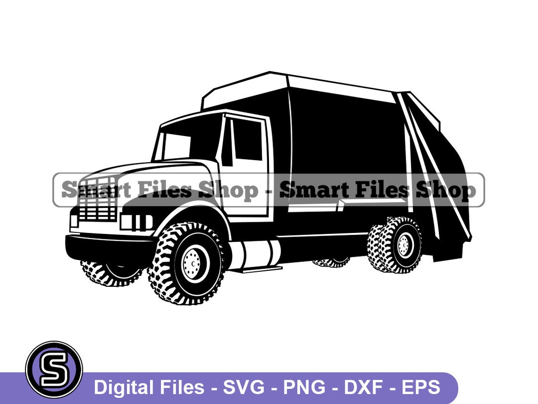 Garbage Truck #5 Svg, Trash Collection Svg, Sanitation Svg, Garbage ...