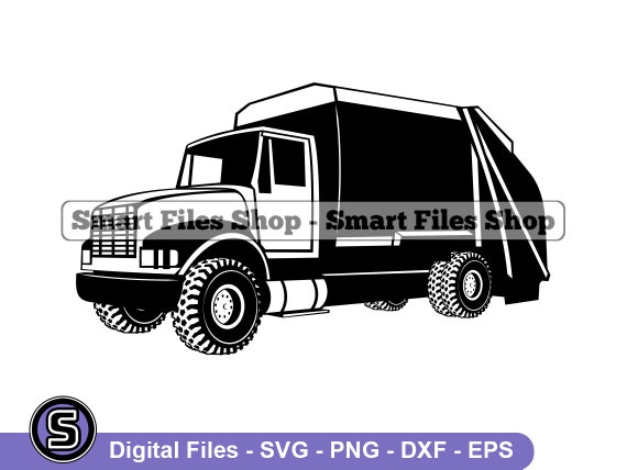 Garbage Truck 5 Svg Trash Collection Svg Sanitation Svg | Etsy