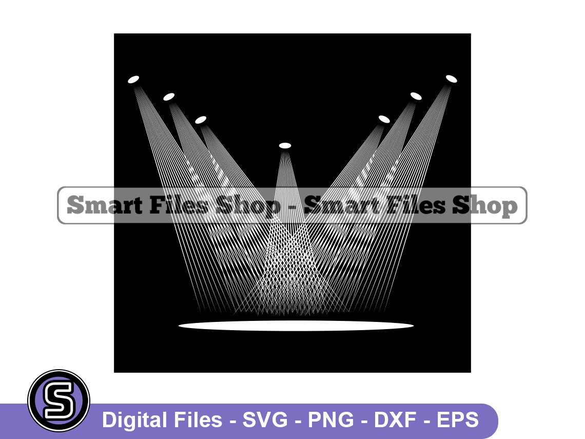 Spotlight Svg, Fame Svg, Focus Svg, Spotlight Dxf, Spotlight Png ...