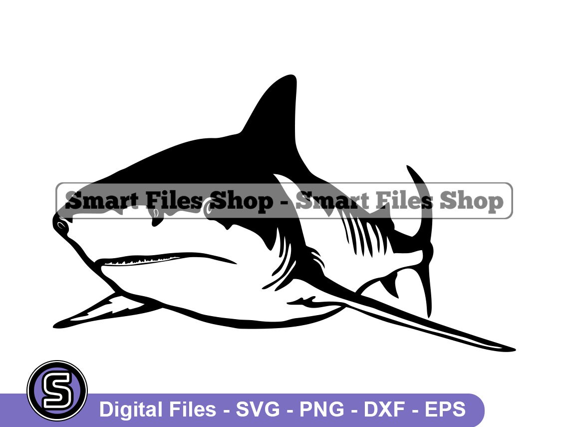 Bull Shark 2 SVG Bull Shark SVG Shark Svg Bull Shark Dxf - Etsy