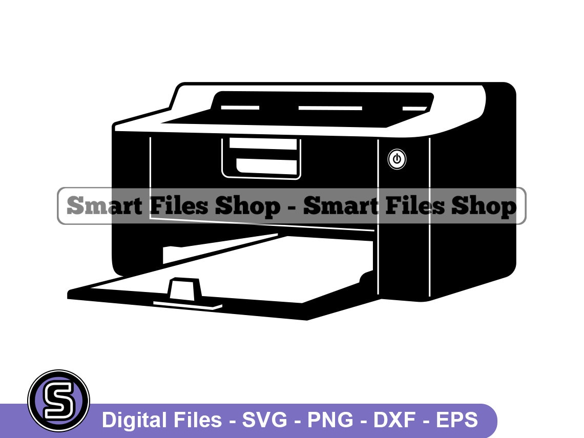 Laser Printer Svg Office Svg Laser Printer Dxf Laser - Etsy