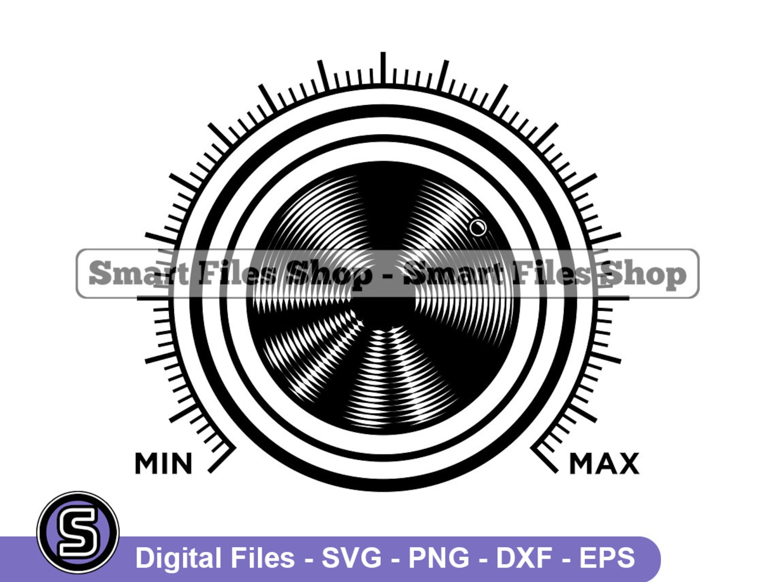 Volume Knob Svg, Audio Svg, Sound Svg, Volume Svg, Volume Knob Dxf ...