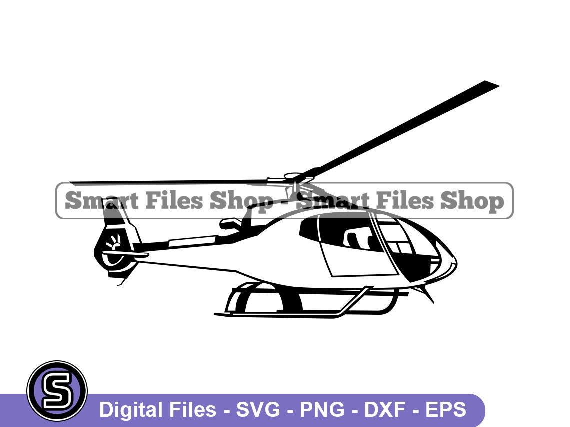 Modern Helicopter Svg, Helicopter Svg, Helicopter Dxf, Helicopter Png ...