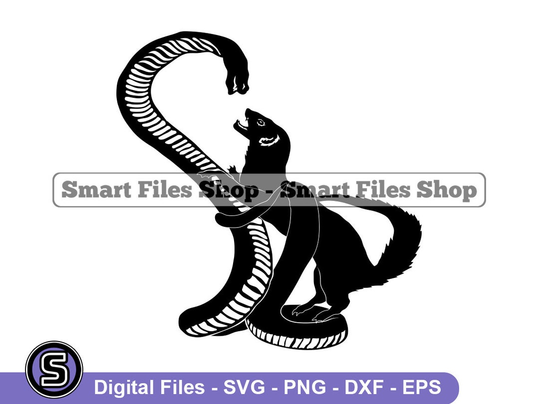 Mongoose Vs Cobra Snake 2 SVG, Mongoose SVG, Mongoose Dxf, Mongoose Png ...