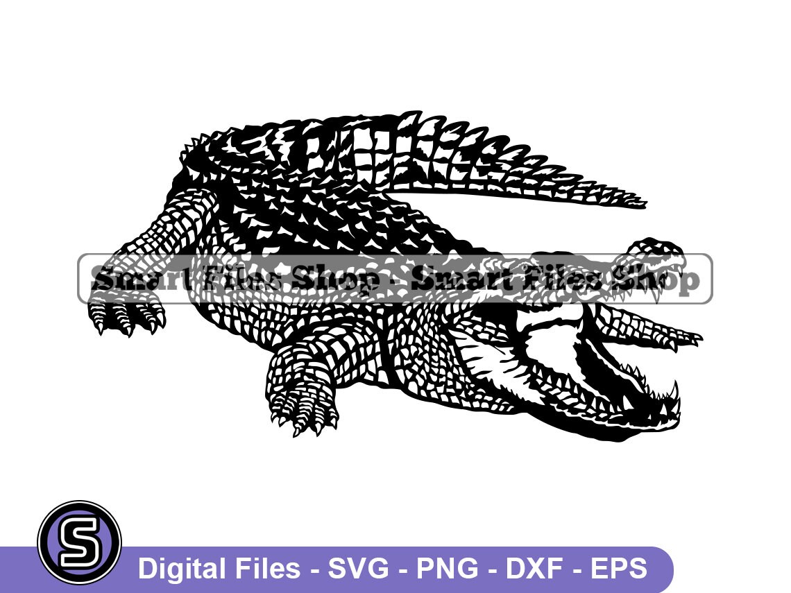 Alligator 3 Svg Alligator Svg Alligator Dxf Alligator Png - Etsy