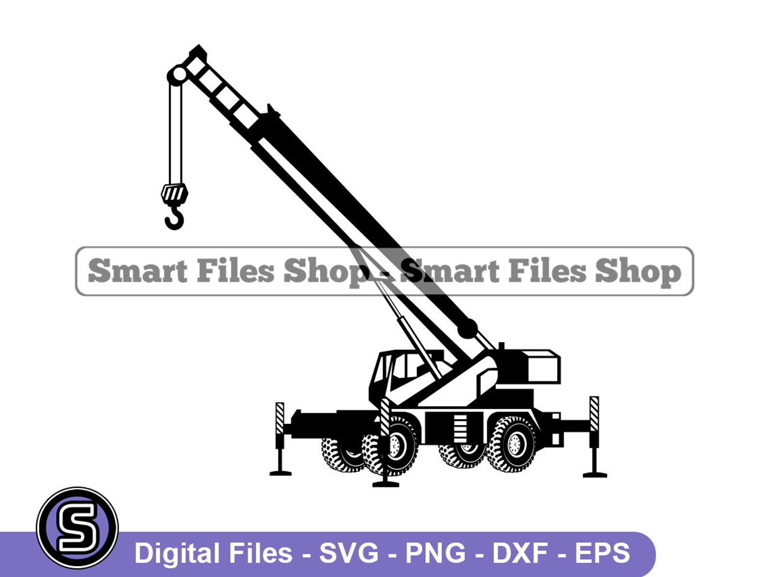 Construction Crane 2 Svg Heavy Equipment Svg Construction - Etsy