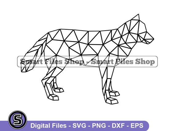 Geometric Wolf Outline Svg Wolf Svg Geometric Animals Svg - Etsy Australia