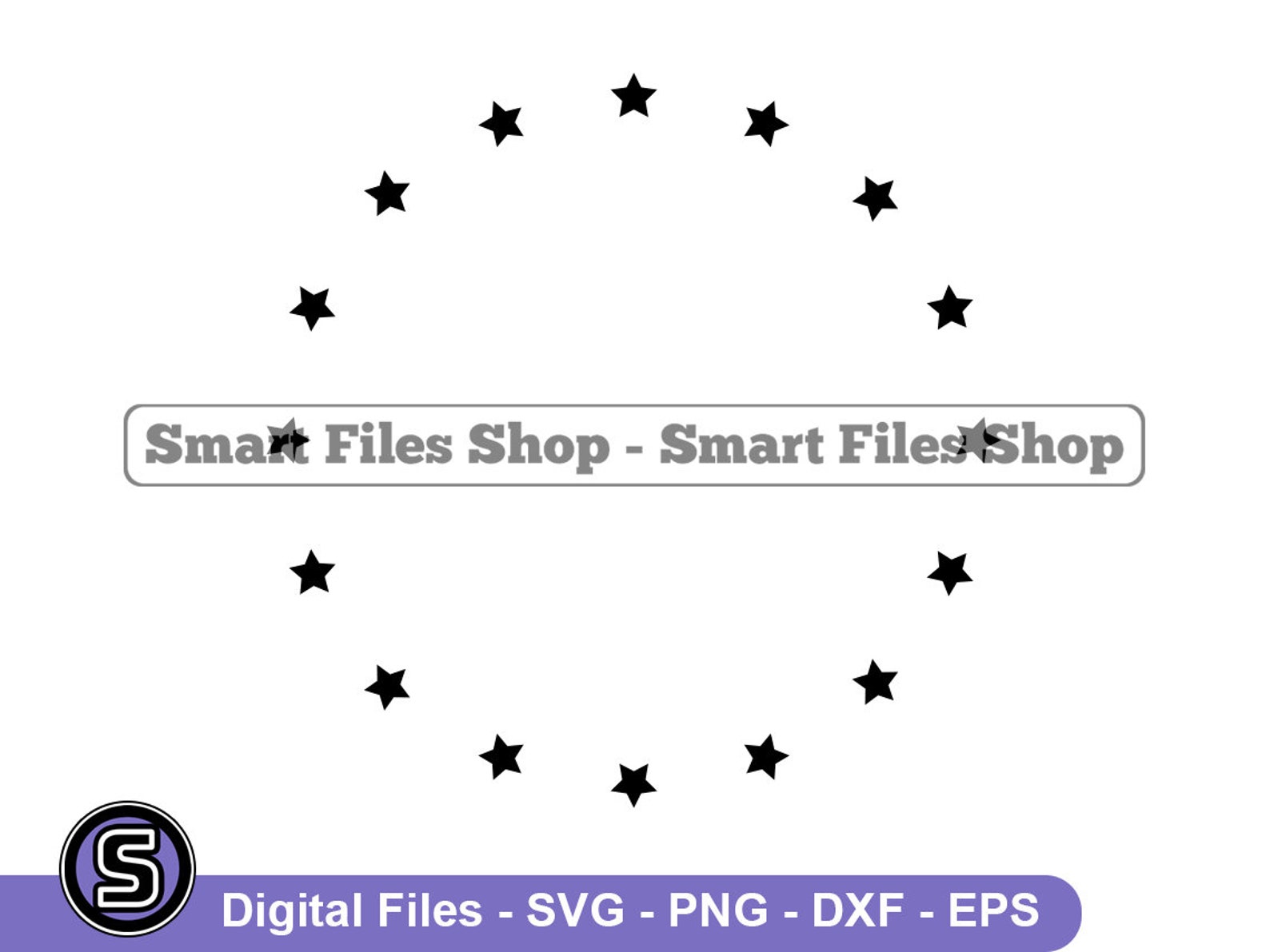 Star Circle Svg, Decoraive Starssvg, Circle Svg, Star Circle Dxf, Star ...