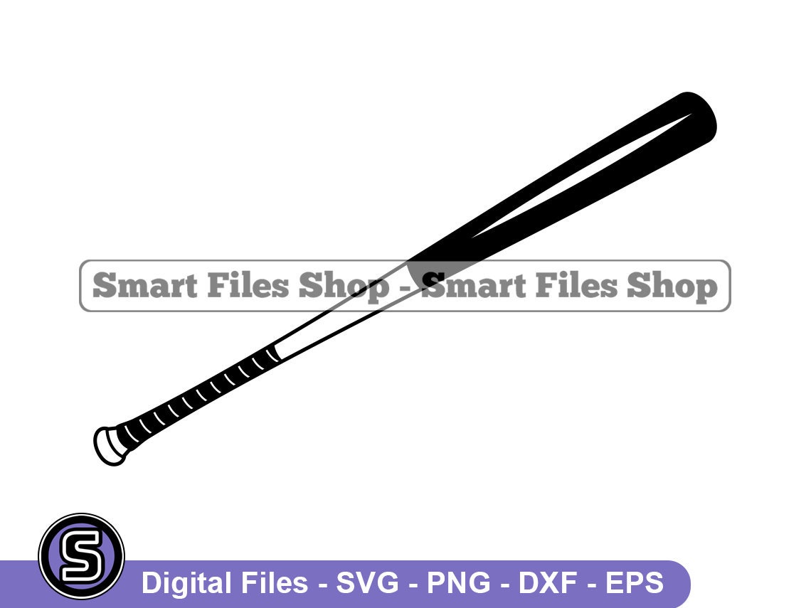 Baseball Bat Svg Baseball Svg Baseball Bat Dxf Baseball - Etsy